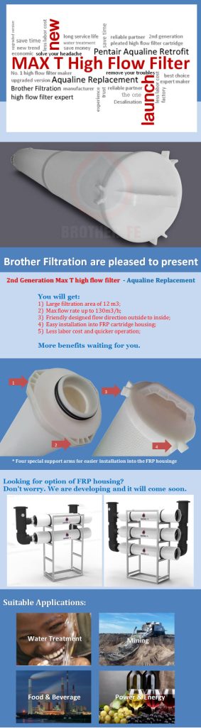 New! 2nd generation Max-T high flow water filter launched - Brother ...